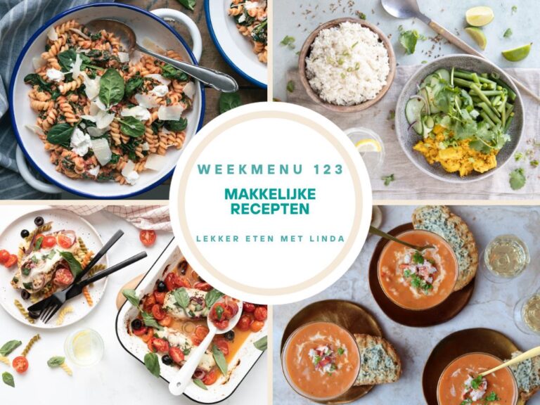 Weekmenu makkelijke recepten 273