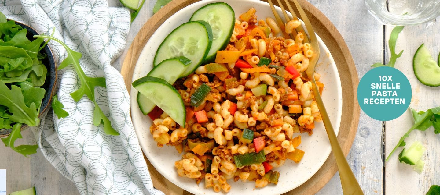 10 x snelle pasta recepten - binnen 20 minuten op tafel