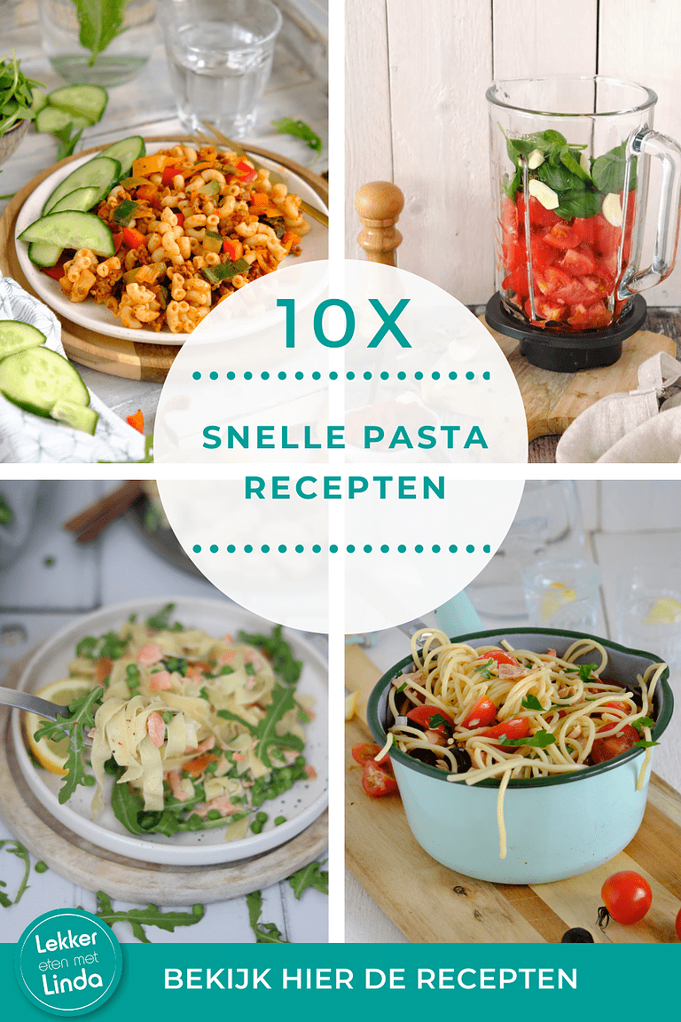 10 x snelle pasta recepten - binnen 20 minuten op tafel