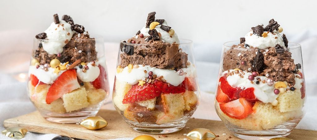 Trifle in een glaasje - Lekker eten met Linda