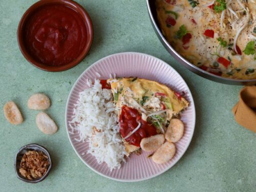 Foe yong Hai met kip - Lekker eten met Linda