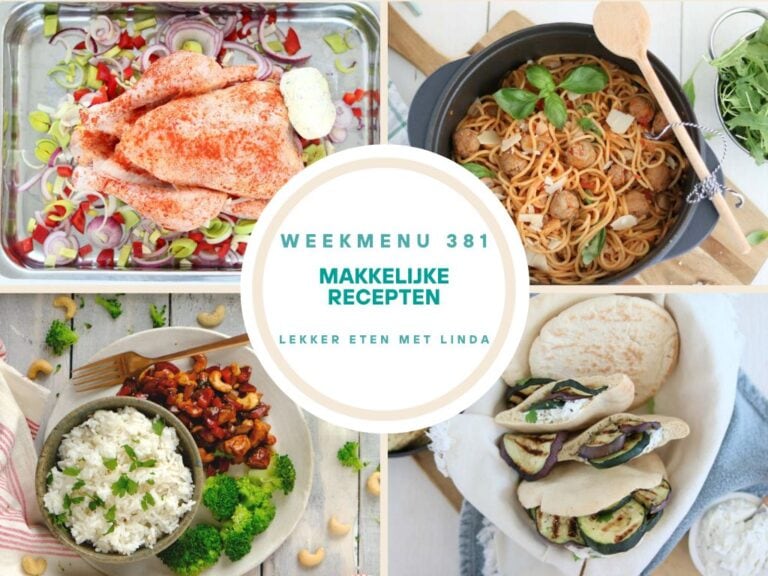 Weekmenu - Lekker eten met Linda