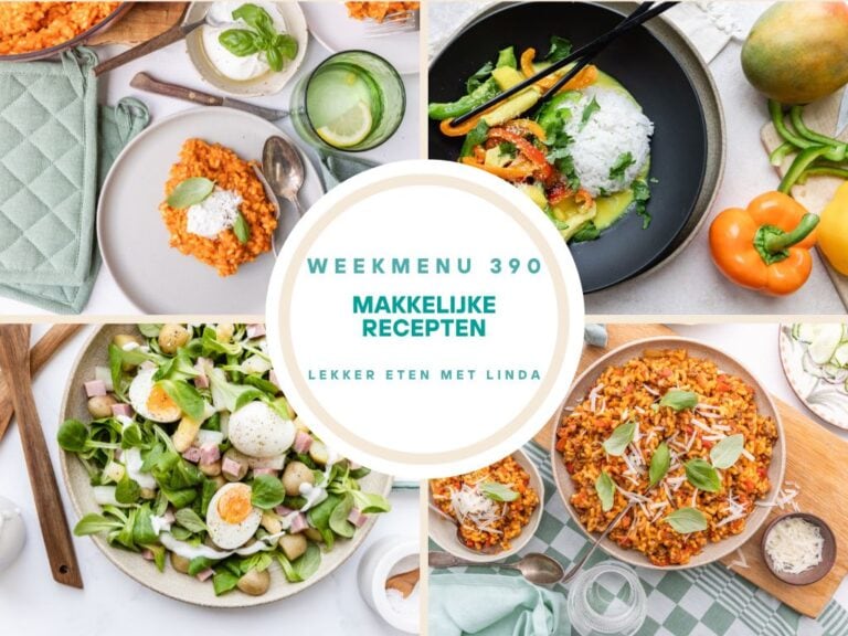 Weekmenu - Lekker eten met Linda